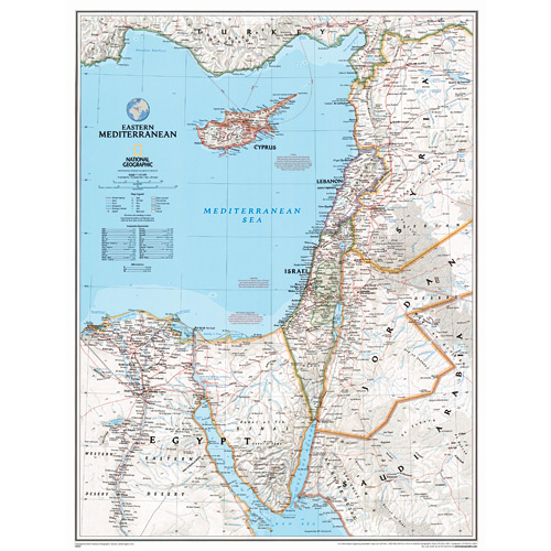 Map eastern mediterranean